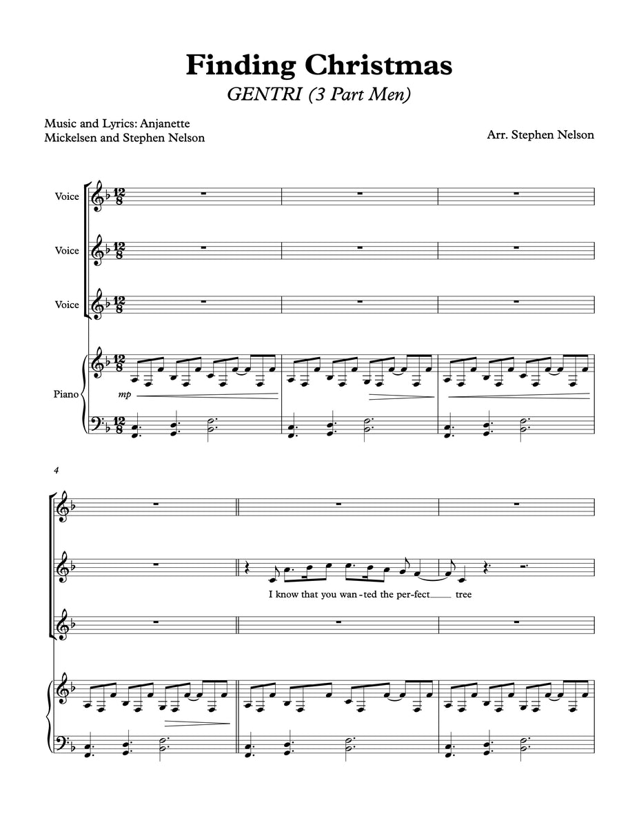 Finding Christmas Sheet Music – GENTRI Store