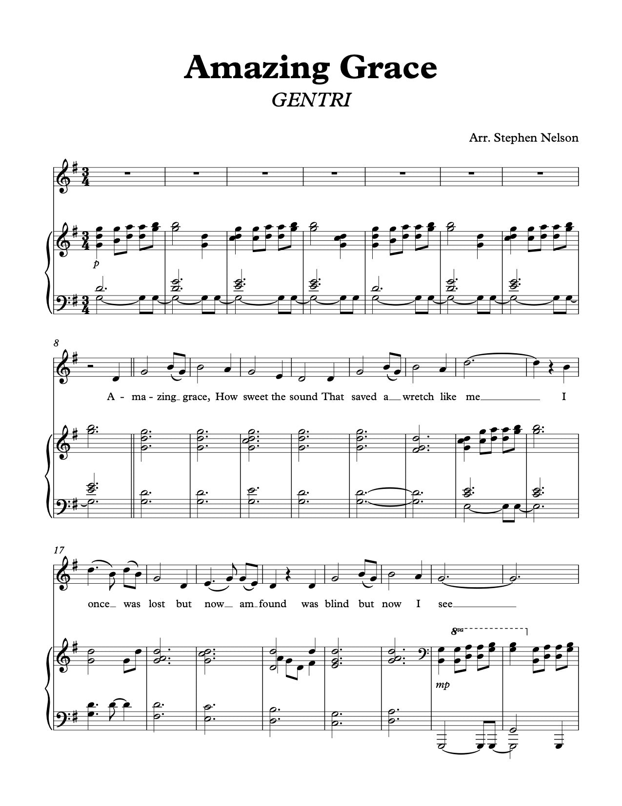 Amazing Grace Piano Notes Amazing Grace Sheet Music | Kidsintune